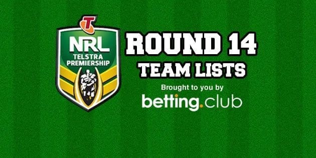 NRL Round 14 Team Lists 2016 - NRL News - Zero Tackle
