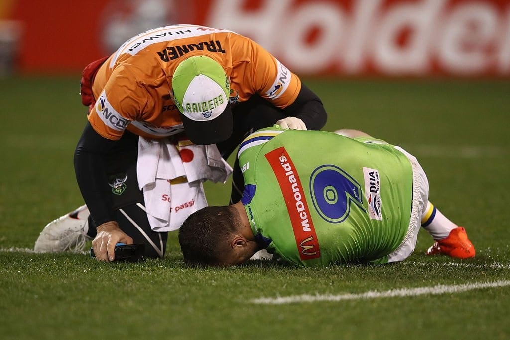 Raiders star suffers suspected season-ending injury - NRL News - Zero ...