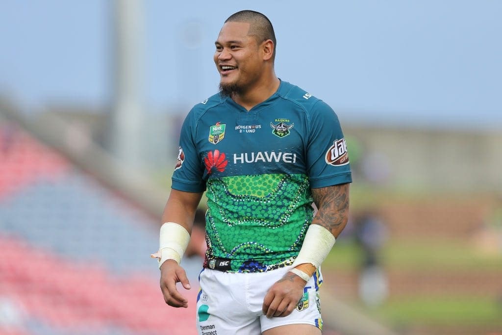 Joey Leilua re-signs with Raiders - NRL News - Zero Tackle