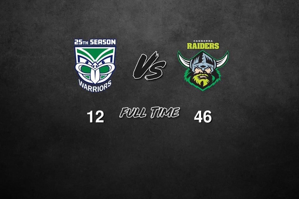 FULL TIME: Warriors vs Raiders - Round 20, 2019 - NRL News - Zero Tackle