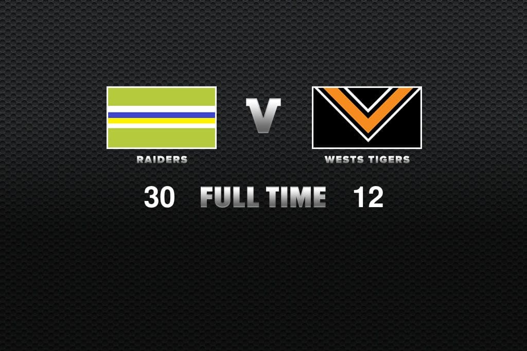 FULL TIME: Raiders vs Wests Tigers - Round 1, 2021 - Zero Tackle
