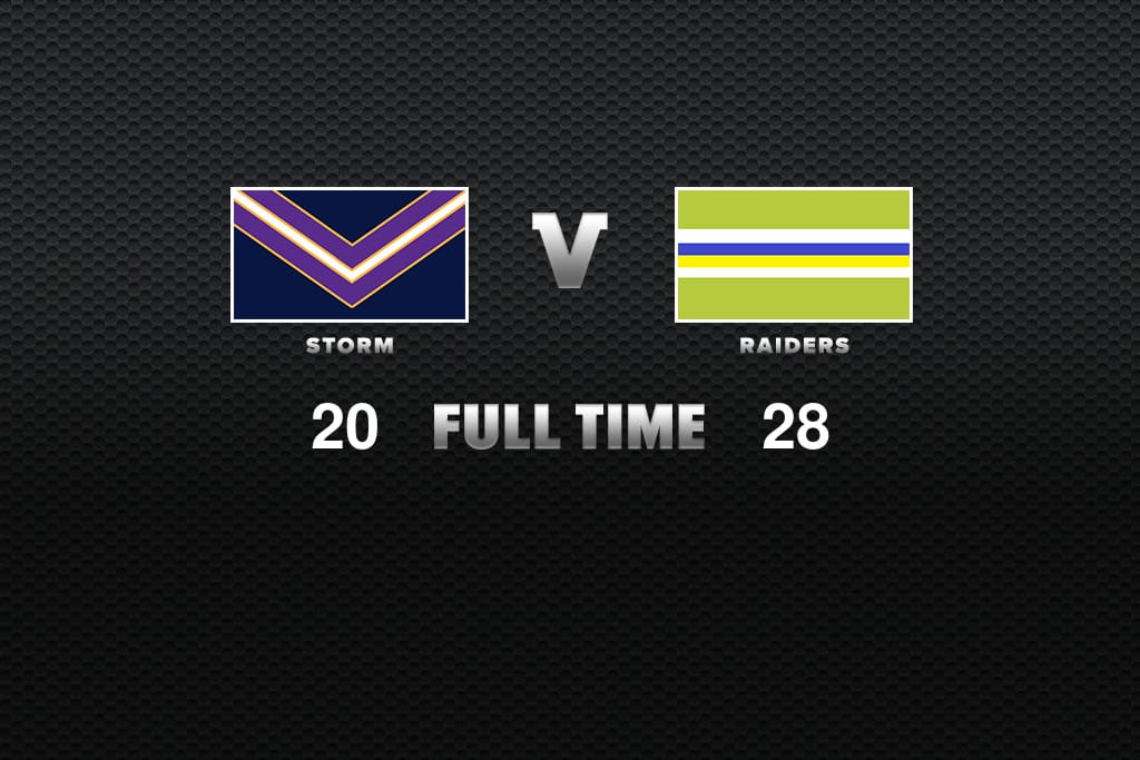FULL TIME: Storm vs Raiders - Finals Week 1, 2022 - NRL News - Zero Tackle