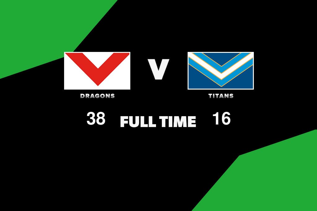 FULL TIME: Dragons vs Titans - Round 6, 2025 - NRL News - Zero Tackle