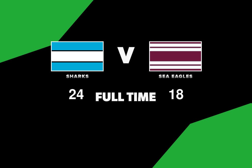 FULL TIME: Sharks vs Sea Eagles - Round 6, 2025 - NRL News - Zero Tackle