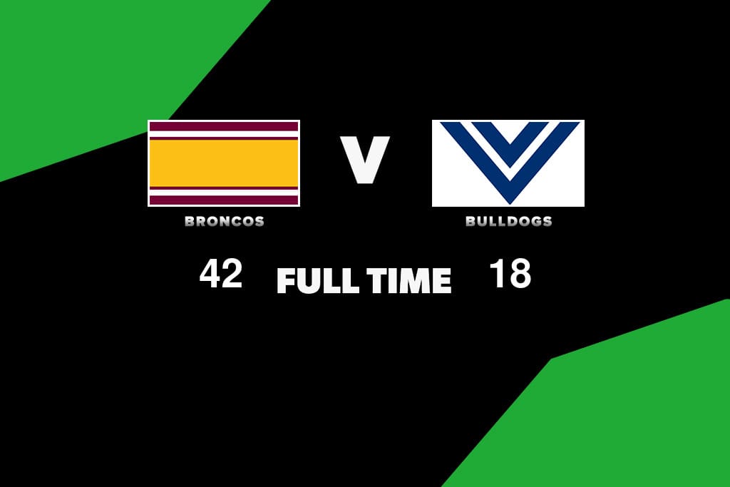 FULL TIME: Broncos vs Bulldogs - Round 8, 2025 - Zero Tackle