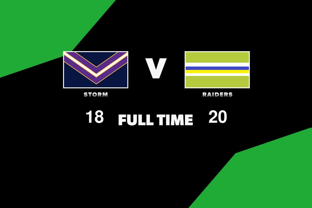 FULL TIME: Storm vs Raiders - Round 9, 2025 - Zero Tackle