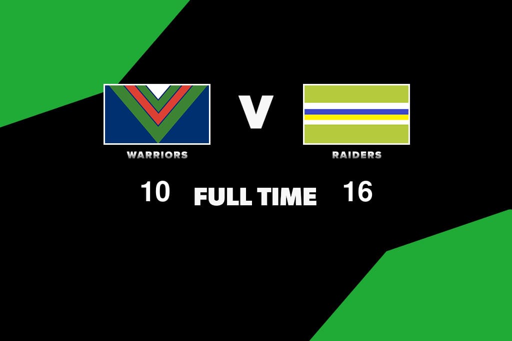 FULL TIME: Warriors vs Raiders - Round 12, 2025 - NRL News - Zero Tackle