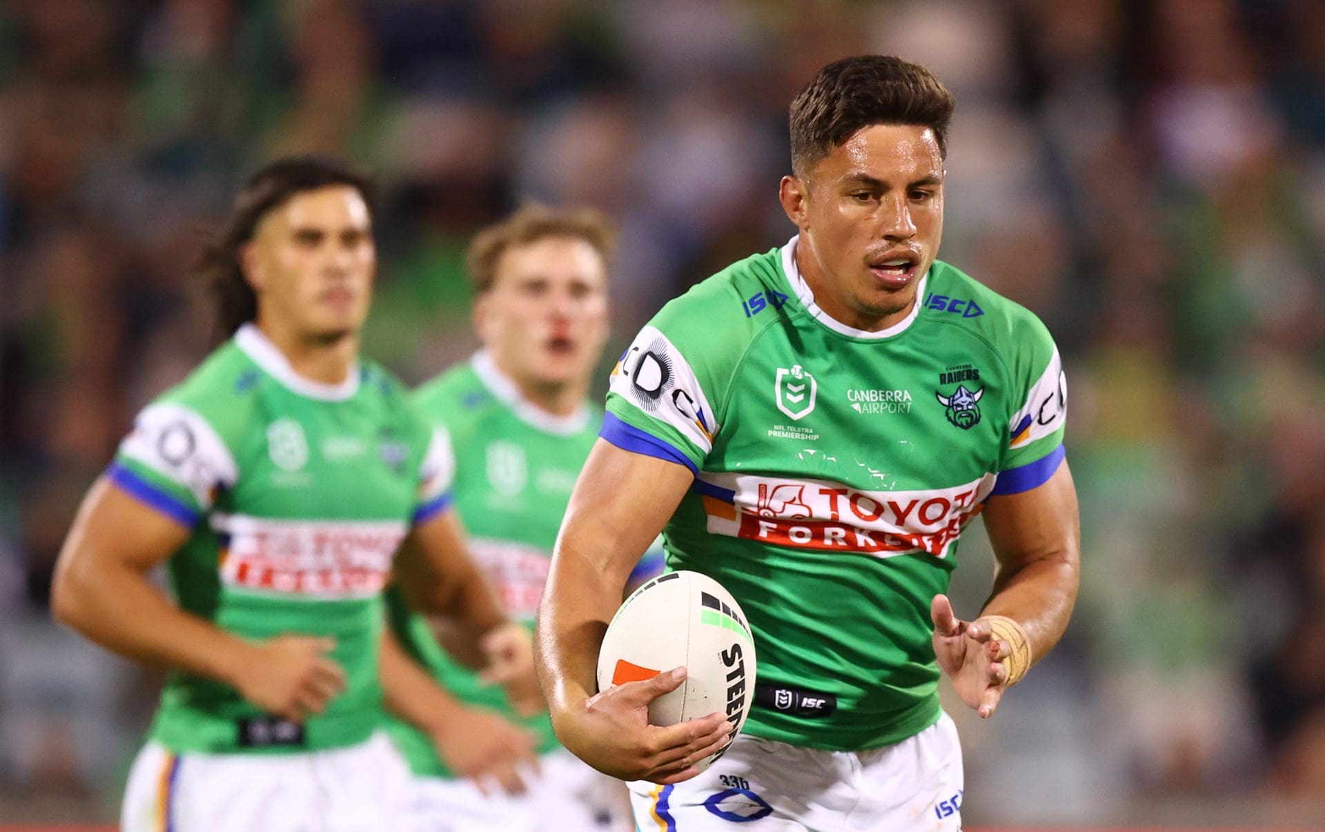 Jed Stuart talks cramps, debut NRL try as Tapine reveals 'nervous ...