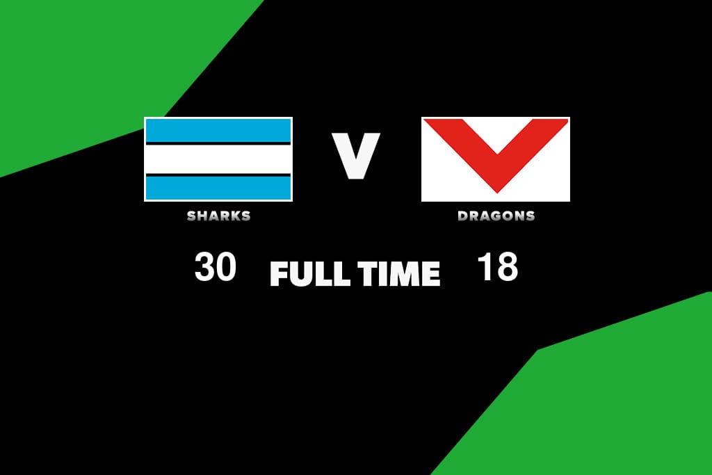 FULL TIME: Sharks vs Dragons - Round 15, 2025 - Zero Tackle