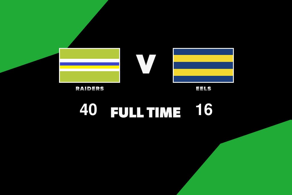 FULL TIME: Raiders vs Eels - Round 20, 2025 - Zero Tackle