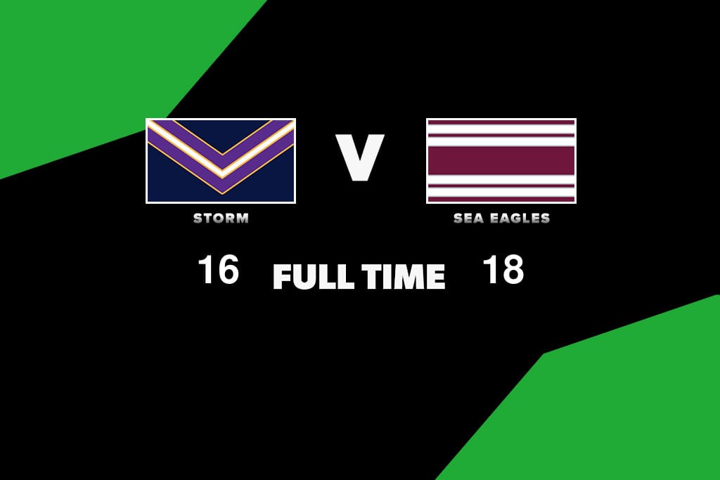 FULL TIME: Storm vs Sea Eagles - Round 20, 2025 - NRL News - Zero Tackle