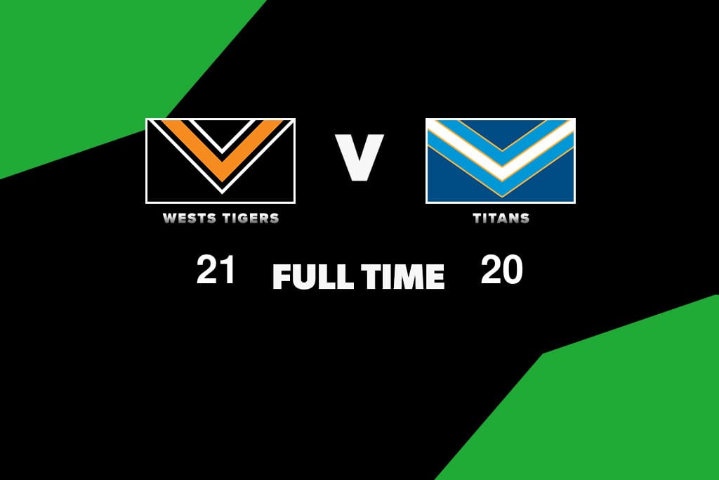 FULL TIME: Wests Tigers vs Titans - Round 20, 2025 - NRL News - Zero Tackle