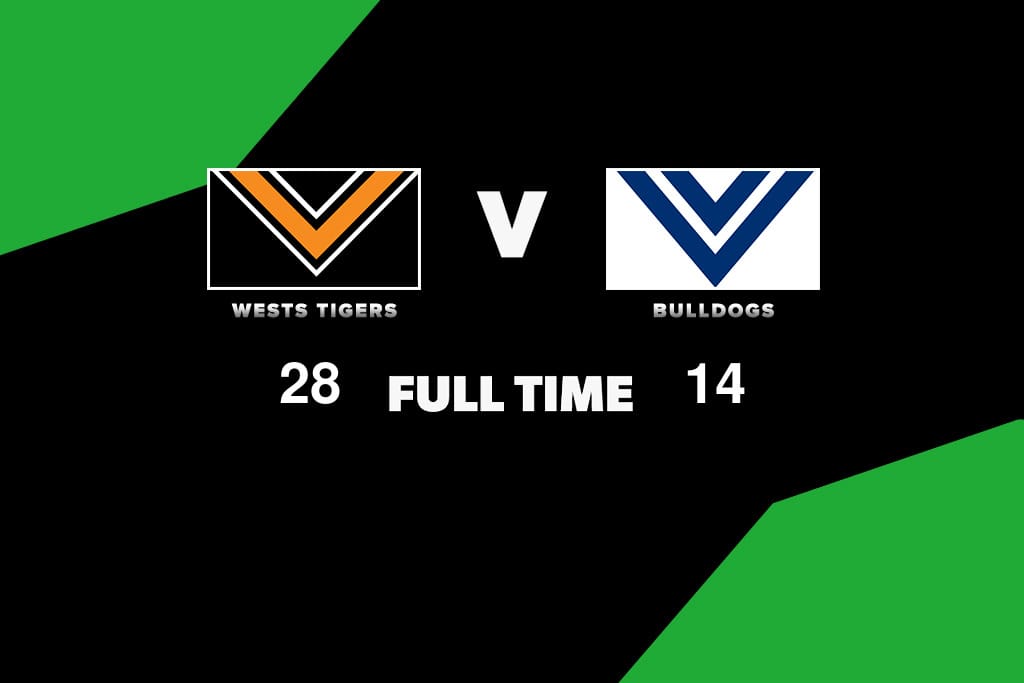 FULL TIME: Wests Tigers vs Bulldogs - Round 22, 2025 - NRL News - Zero ...