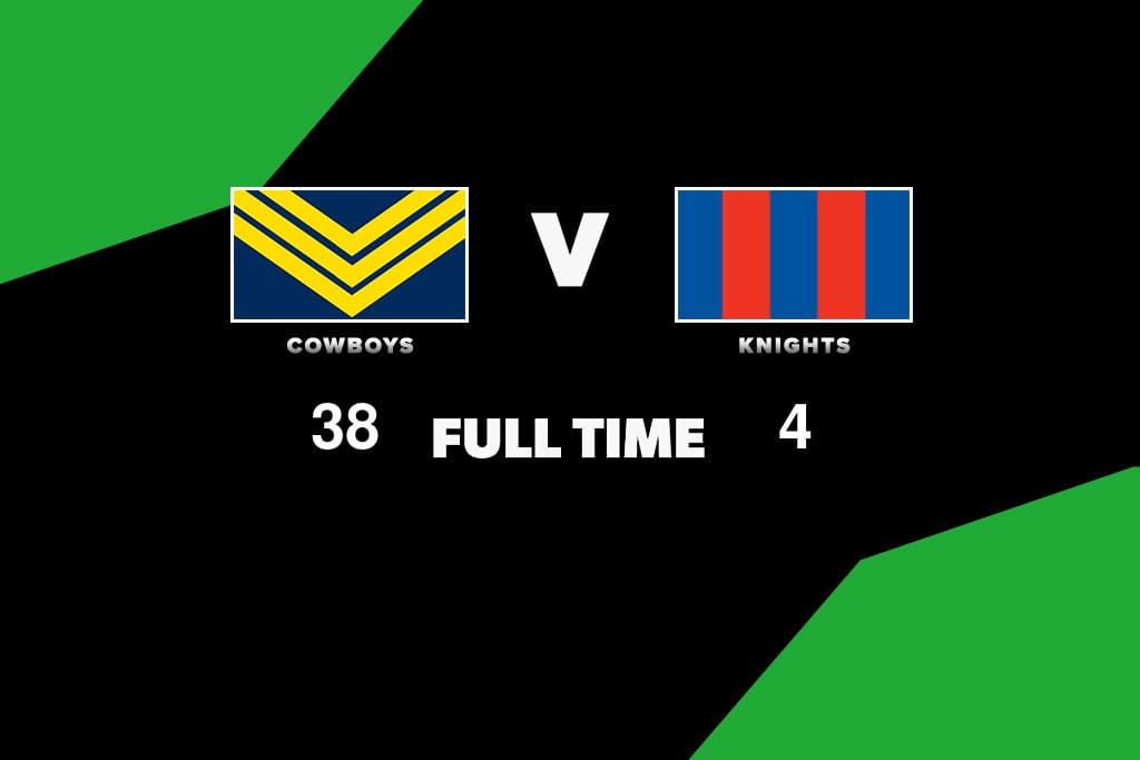 FULL TIME: Cowboys vs Knights - Round 24, 2025 - Zero Tackle