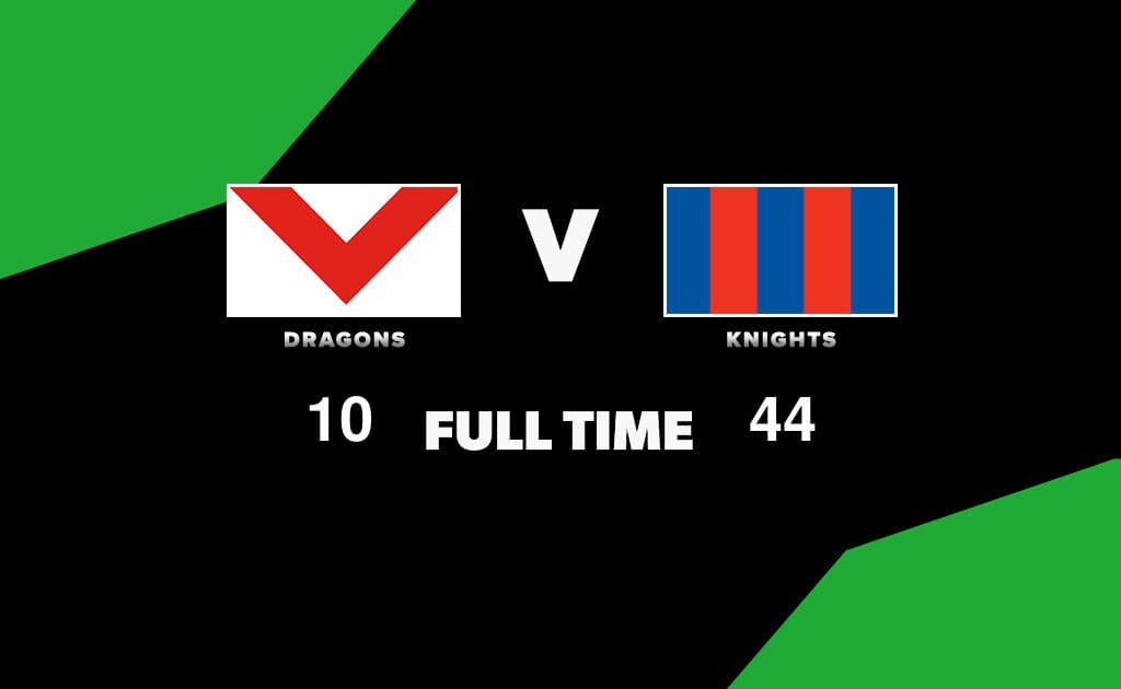 Dragons vs Knights - Round 10, 2026 - Live Scores & Stats - Match Centre